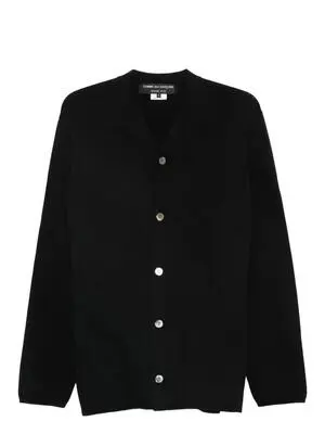 Comme Des Garçons Cotton Blend Cardigan - Black
