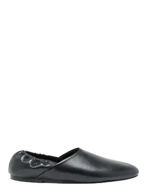 Proenza Schouler Elasticated-back Leather Slippers - Black