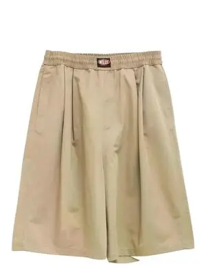 WILLY CHAVARRIA Orale Elastic-waistband Shorts - Neutrals