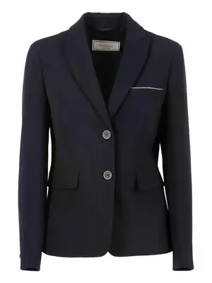 Peserico Embellished-pocket Blazer - Blue