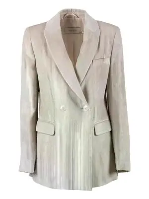 Peserico Crystal-embellished Corduroy Jacket - Neutrals