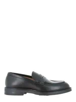 HENDERSON BARACCO Penny Leather Loafers - Black