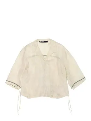 Bimba Y Lola Drawstring-detail Shirt - Neutrals