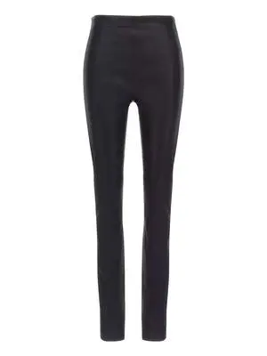 Roberto Cavalli Leather Trousers - Black
