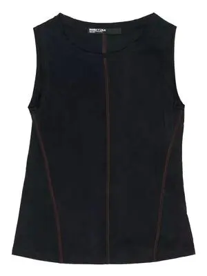 Bimba Y Lola Sleeveless Top With Seam Detail - Black