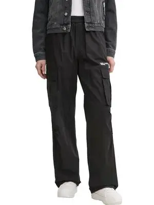 Karl Lagerfeld Logo-embroidered Cargo Pants - Black