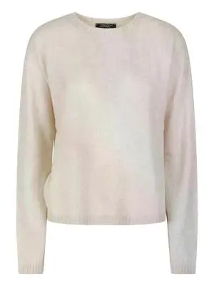 ARAGONA Cashmere Crew-neck Sweater - Neutrals