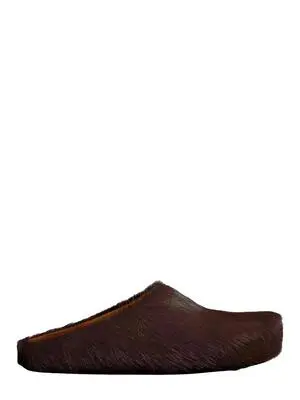Marni Marni Fussbett Calf-Hair Mules Brown
