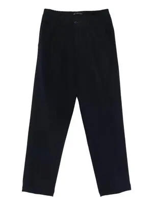 LOW BRAND Pleated Straight-leg Trousers - Blue