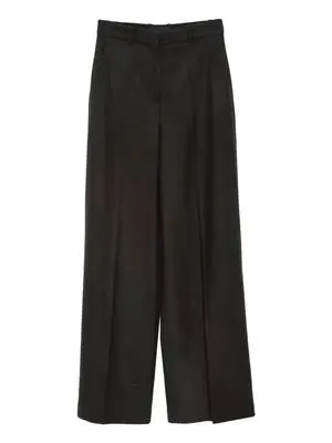 JOSEPH Alana Pleated-front Trousers - Grey