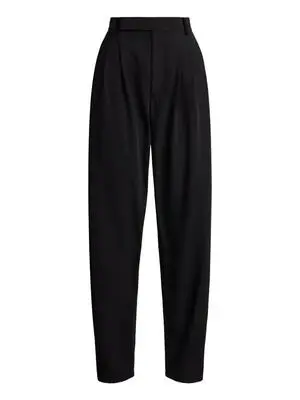 Ralph Lauren Pleated Wool Trousers - Black