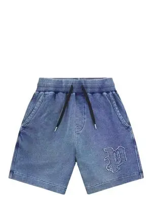 PURPLE BRAND Embroidered-logo Shorts - Blue