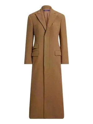 Ralph Lauren Herringbone Wool Coat - Brown