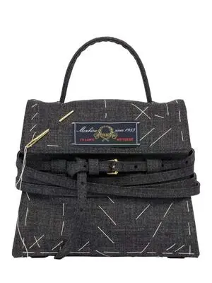 Moschino Stitched Detail Tote Bag - Black