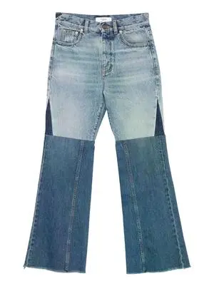 CHLOÉ Patchwork Frayed Jeans