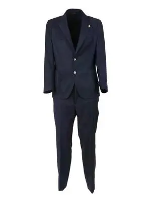 TOMBOLINI Notched-lapel Single-breasted Suit - Blue