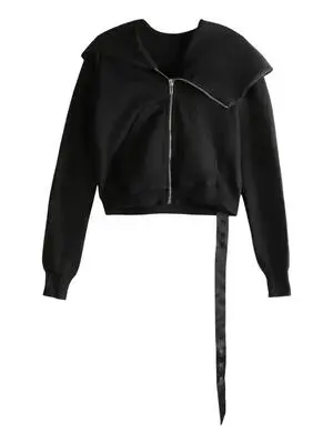 Rick Owens Hooded Zip-up Cardigan - Black