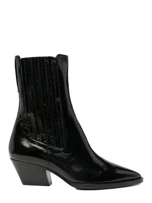 IRO PARIS Leather Ankle Boots - Black