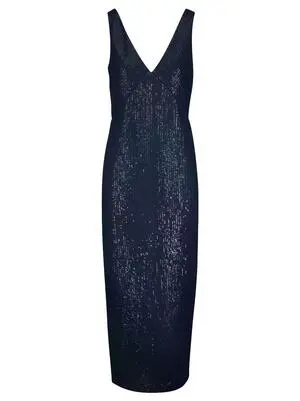 TWP V-Neck Sequin Embellished Dress