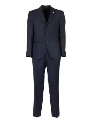 LUIGI BIANCHI MANTOVA Single-breasted Suit - Blue