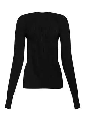 Rick Owens Ribbed Open-back Top - Black