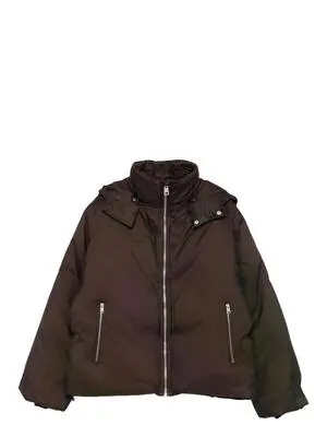 ÉTUDES STUDIO Zip-front Hooded Jacket - Brown