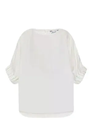 Max Mara Puff-sleeve T-shirt - White