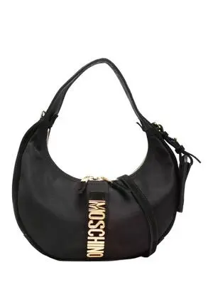 Moschino Logo-lettering Shoulder Bag - Black