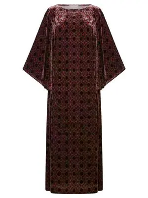 PIERRE-LOUIS MASCIA Geometric-pattern Maxi Dress - Red