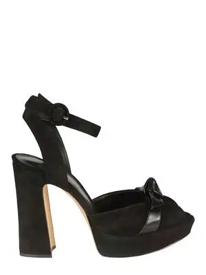 ALEXANDRE BIRMAN 120mm Bow-detail Platform Sandals - Black