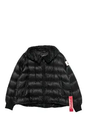 AFTER/LABEL Blaine Hooded Quilted Jacket - Black