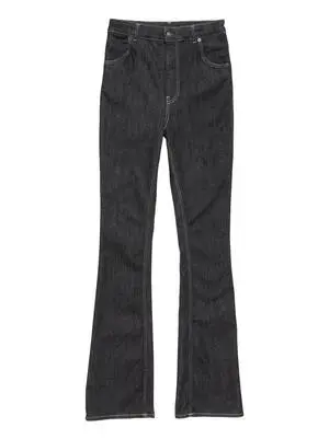 Acne Studios Bow-detail Flared Trousers - Black