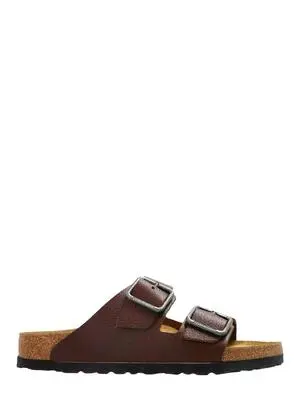 BIRKENSTOCK Arizona Double-buckle Leather Sandals - Brown