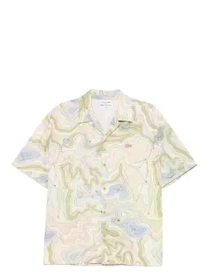 Lacoste Logo-embroidered Shirt - Neutrals