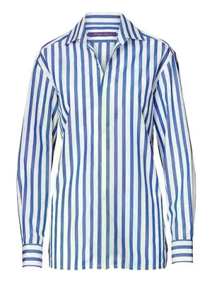 Ralph Lauren Striped Long Sleeve Shirt - White