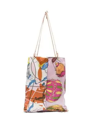 MANIPURI Graphic-print Tote Bag - Pink
