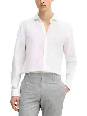 JOOP! Long-sleeve Linen Shirt - White