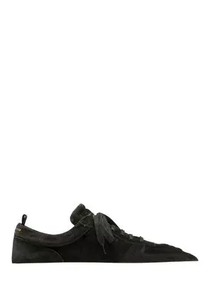 Officine Creative Suede Leather Sneakers - Black