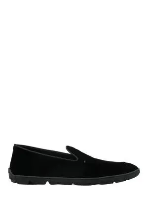 Giorgio Armani Velvet Slip-on Sneakers - Black
