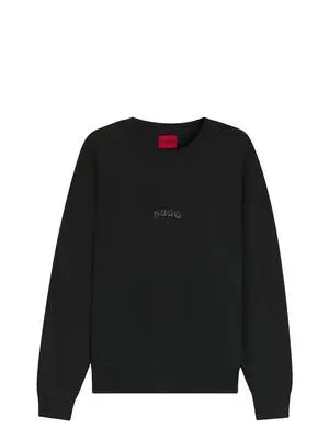 Hugo Embroidered Logo Sweatshirt - Black