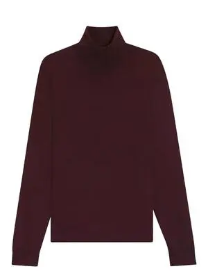 BOSS Turtleneck Wool Sweater - Red