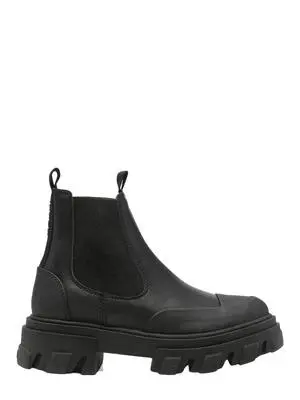 GANNI Chunky-sole Chelsea Boots - Black