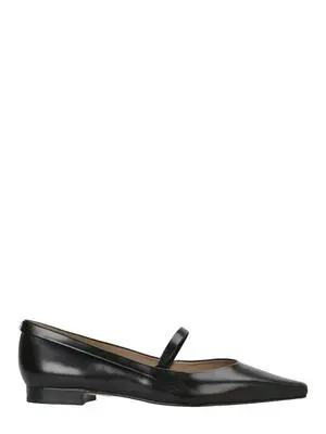 BOSS Leather Ballet Flats - Black