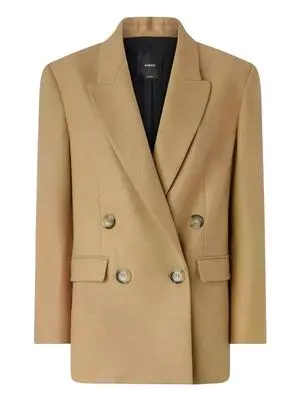 Pinko Double-breasted Blazer - Neutrals