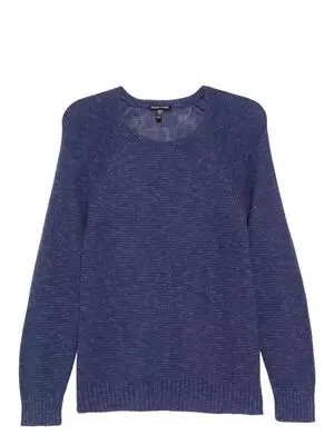 Eileen Fisher Slub Crew-neck Top - Blue