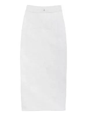 Coperni Paneled Jersey Maxi Skirt - Grey