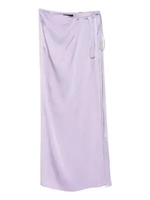 CHB CHRISTIAN BOARO Wrap-tie Maxi Skirt - Purple
