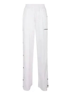 HINNOMINATE Button-detail Cotton Track Pants - White