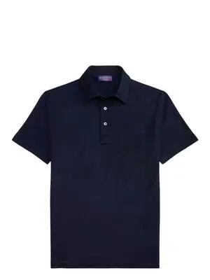 Ralph Lauren Purple Label Short-sleeved Polo Shirt - Blue