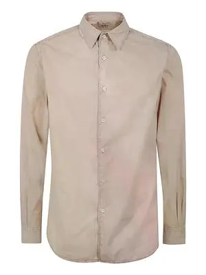 Aspesi Button-up Cotton Shirt - Neutrals